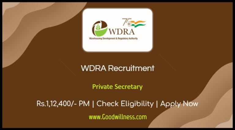 WDRA Hauz Khas Recruitment 2024 | Apply Now Private Secretary Vacancy