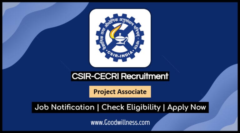 CSIR-CECRI Chennai Recruitment 2025: Walk-in For 11 Project Associate ...