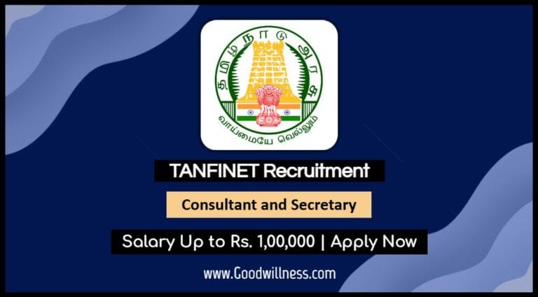 TANFINET Recruitment 2025: Consultant and Secretary role, Apply Now