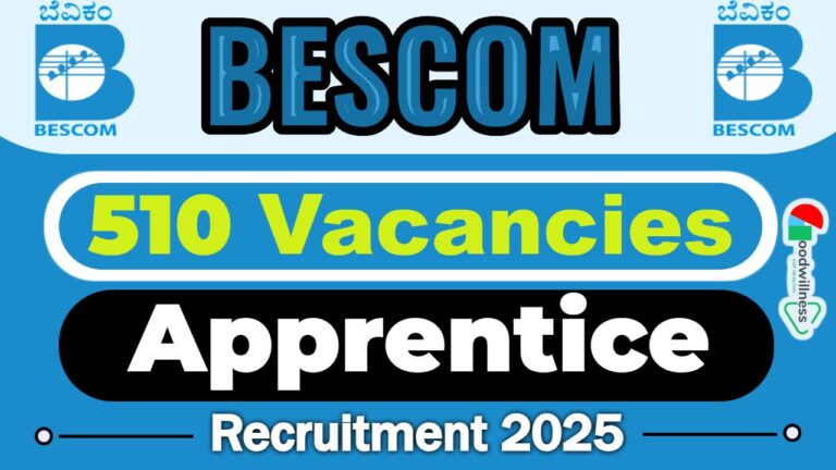 BESCOM Recruitment 2025 | 510 Apprentice Vacancy, Online Application ...