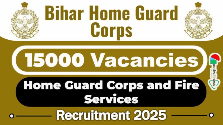 Bihar Home Guard Recruitment 2025 | 15,000 Home Guard Corps and Fire ...