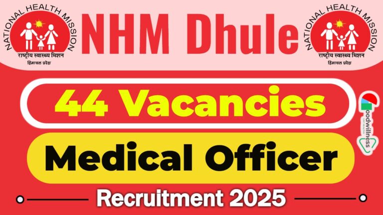NHM Dhule Recruitment 2025 | 44 Medical Officer and More Vacancy, Check ...