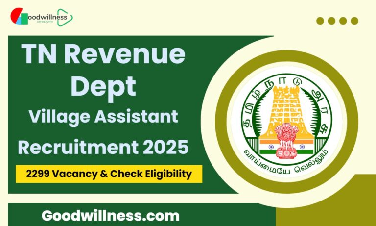 TN Village Assistant Job Notification 2025 | Totally 2299 Village ...